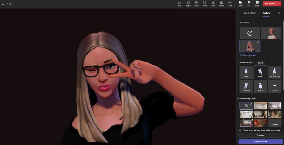 New Personalized Avatars for When Your Camera is Off