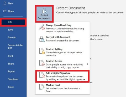 How to Secure Your Word Documents | Aldridge